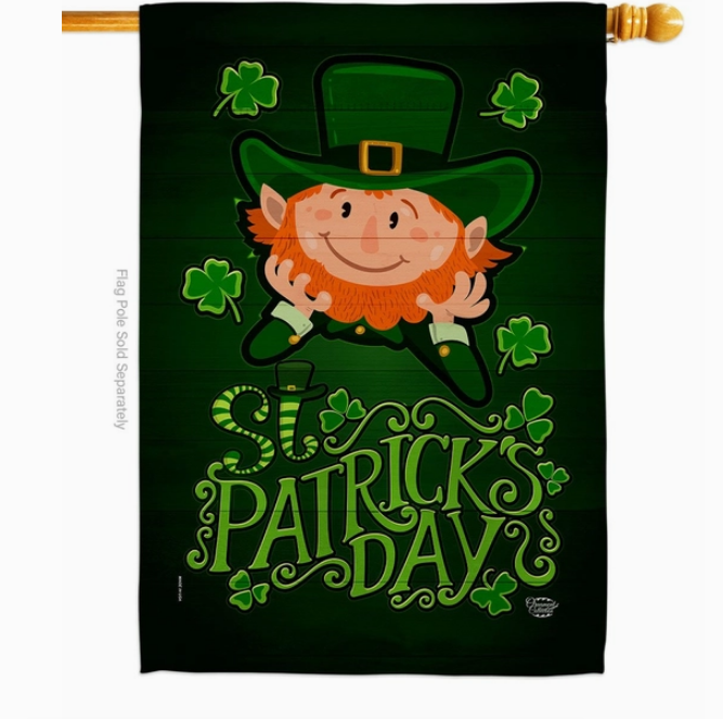 Lucky Leprechaun Flag - double-sided - 28 x 40 in – The Flag and Sign Place
