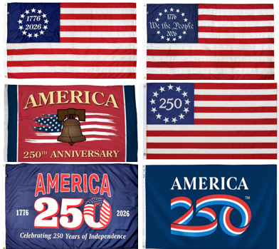 America 250 Anniversary – The Flag and Sign Place