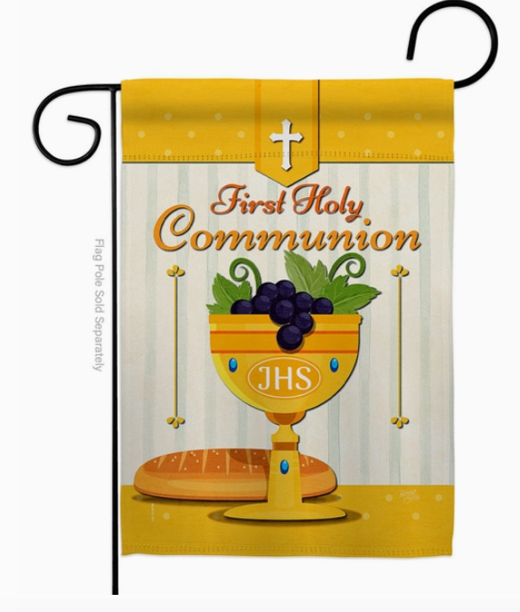 1st Holy Communion Flag - double-sided - 13 x 18.5 in – The Flag and ...