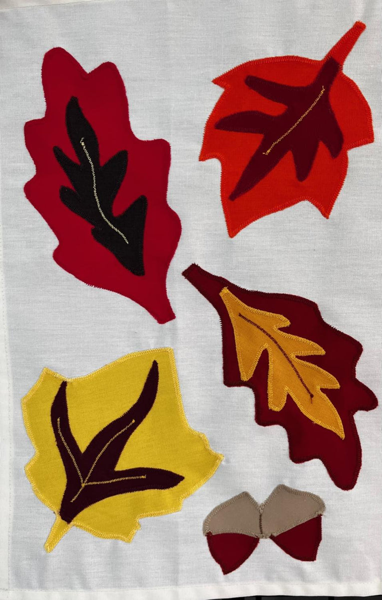 Variegated Leaves Flag on Off White - 12 x 18 inch – The Flag and Sign ...