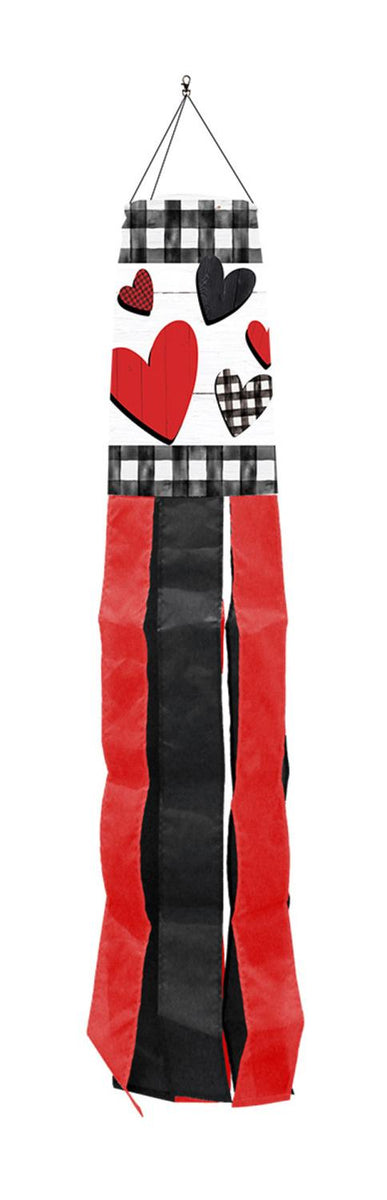 Checkered Valentine-Windsock WindTwister – The Flag and Sign Place