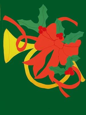 French Horn Flag on Hunter- 3 x 4.5 ft – The Flag and Sign Place