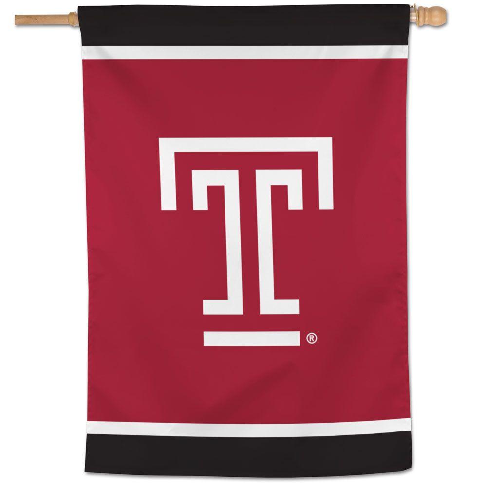 Temple University "T"- 28 x 40 in Vertical Banner Flag – The Flag and ...