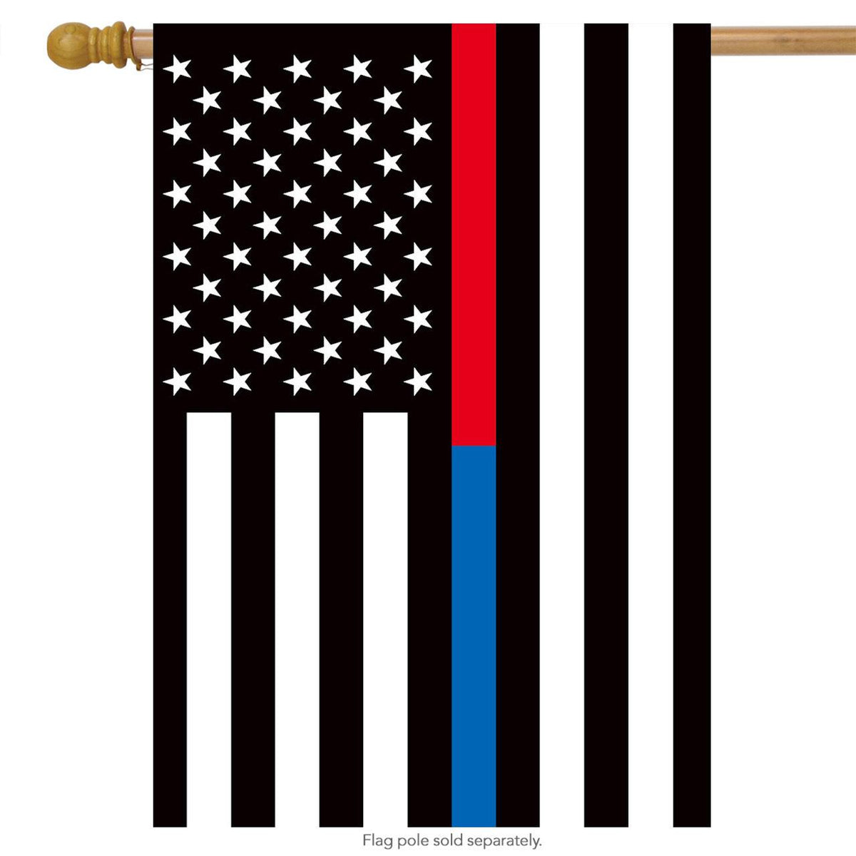 Thin Blue & Red Line U.S. Flag - poly printed - 28 x 40 in – The Flag ...