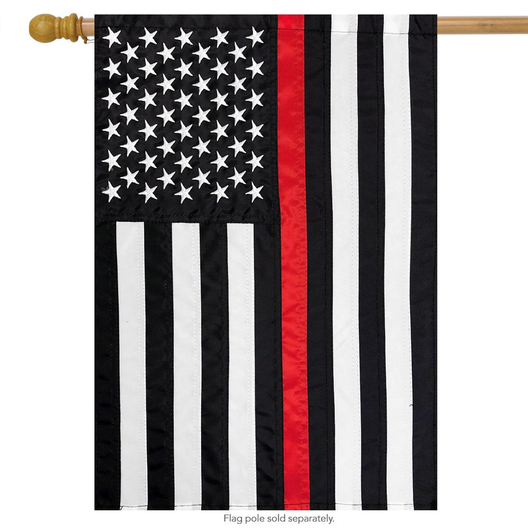 Fireman Flags 12x18 USA Thin Red Line Fire Department Flag - Polyester ...