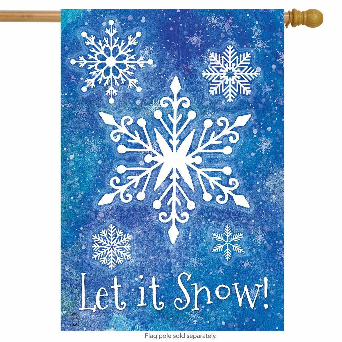 Snowflakes Flag - 28 x 40 in – The Flag and Sign Place